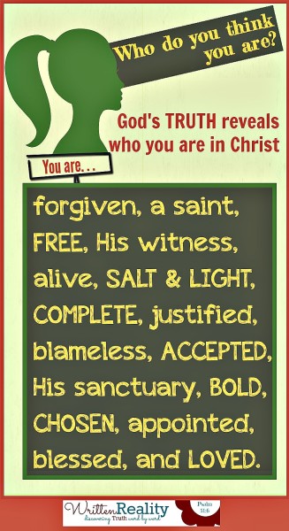 Who do you think you are? - Written Reality